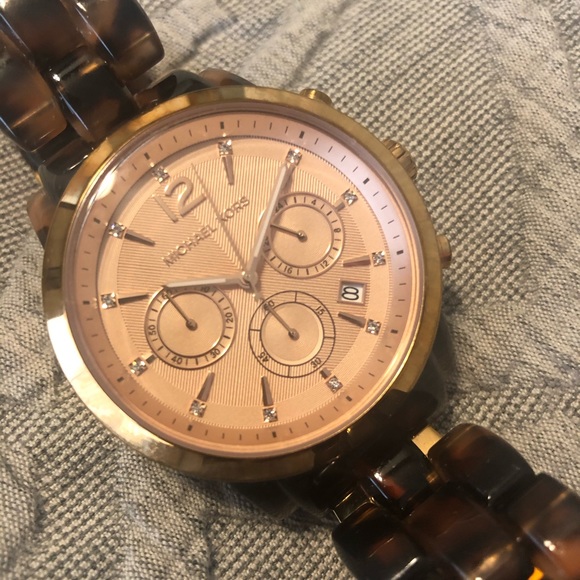Michael Kors | Accessories | Tortoise Shell Watch | Poshmark